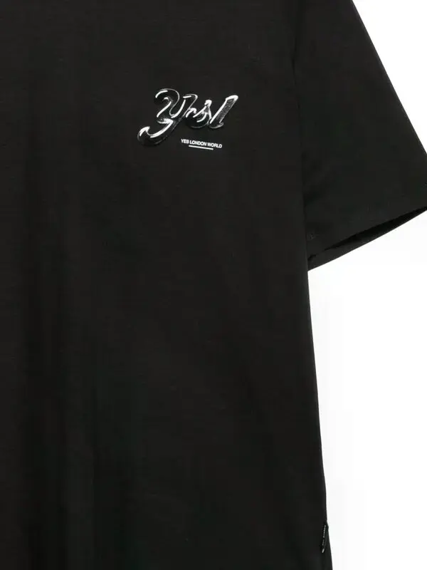 YES LONDON Logo-patch Crew-neck T-shirt