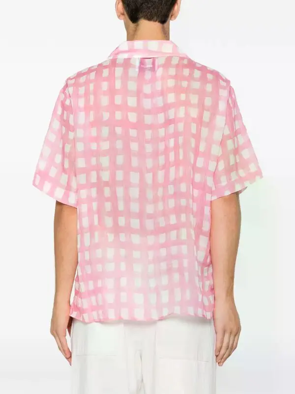 BONSAI Check-pattern Bowling Shirt