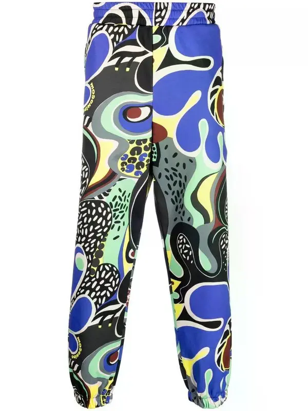 Moschino Graphic-print Track Pants - Black