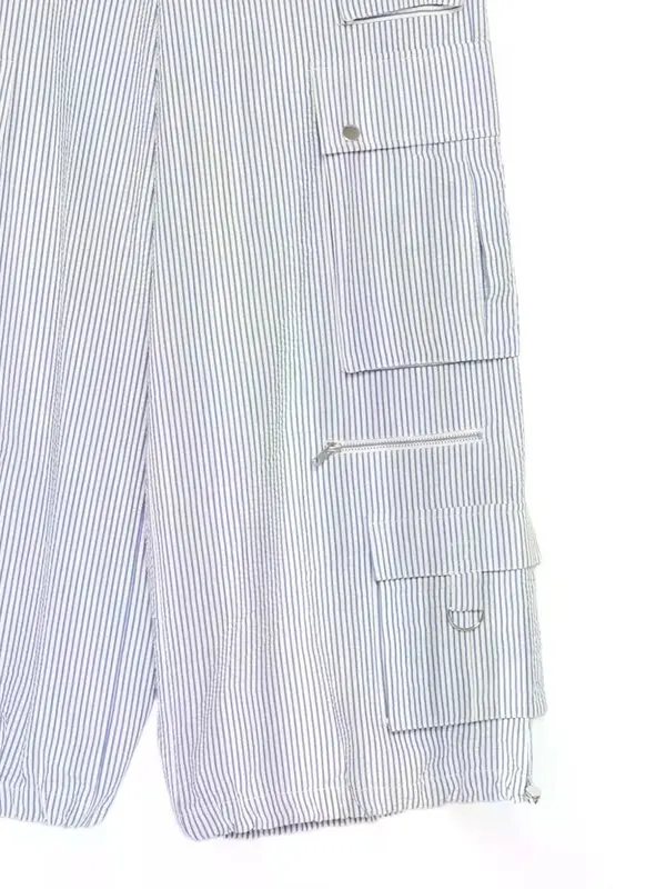 Cynthia Rowley Millie Seersucker Cargo Pants