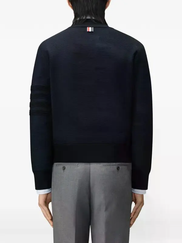 Thom Browne 4-bar Ottoman Milano-stitch Bomber Jacket