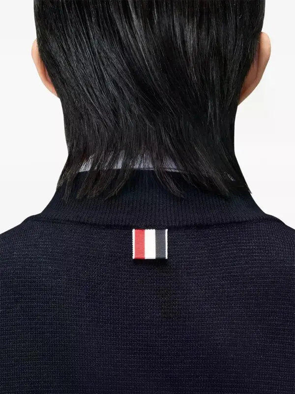Thom Browne 4-bar Ottoman Milano-stitch Bomber Jacket