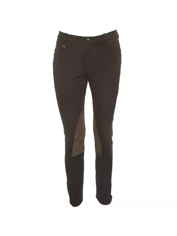 Ralph Lauren Suede Paneled Trousers - Brown