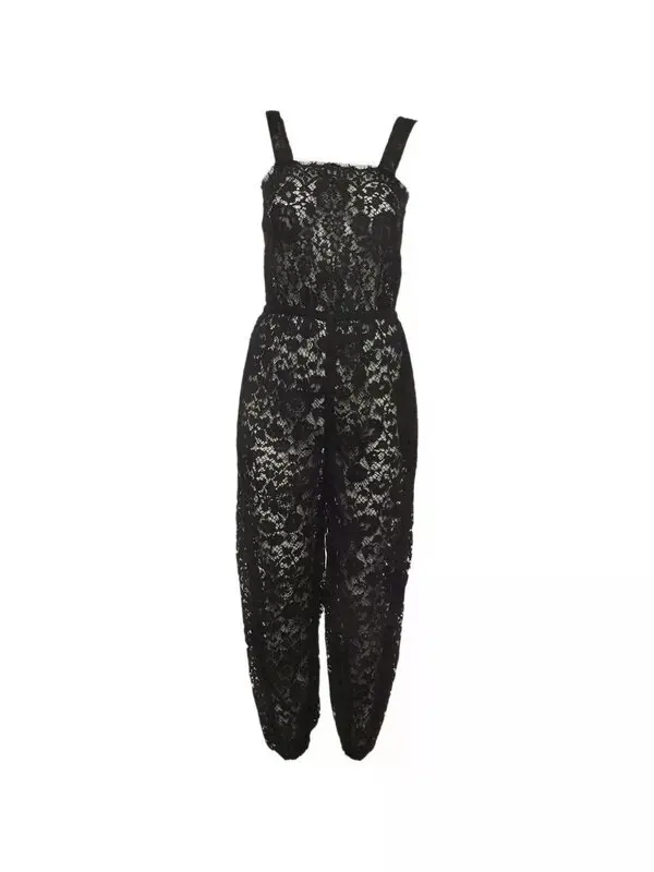 Dolce & Gabbana Lace Sleeveless Jumpsuit - Black