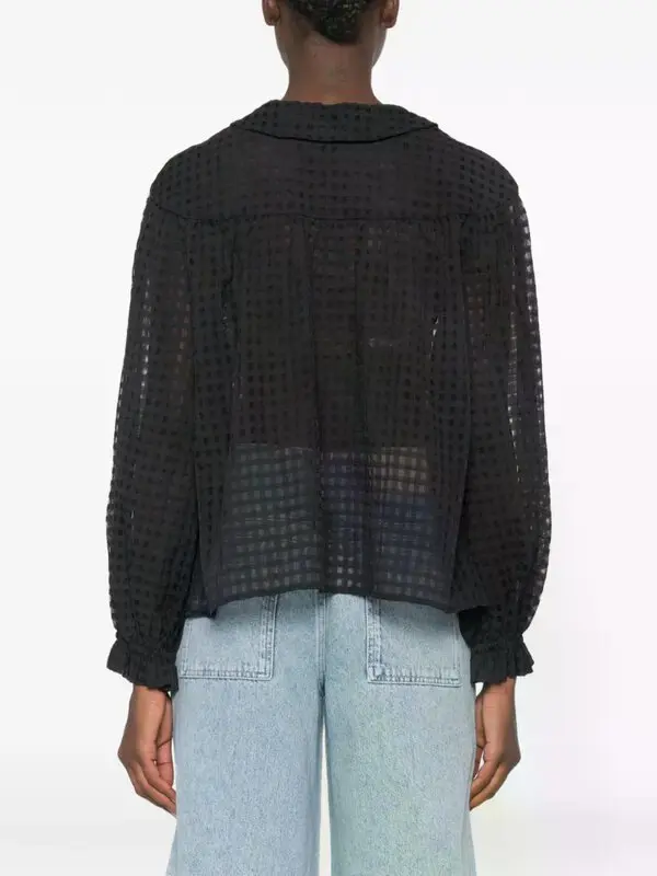 Stine Goya Gingham Tie-fastening Blouse