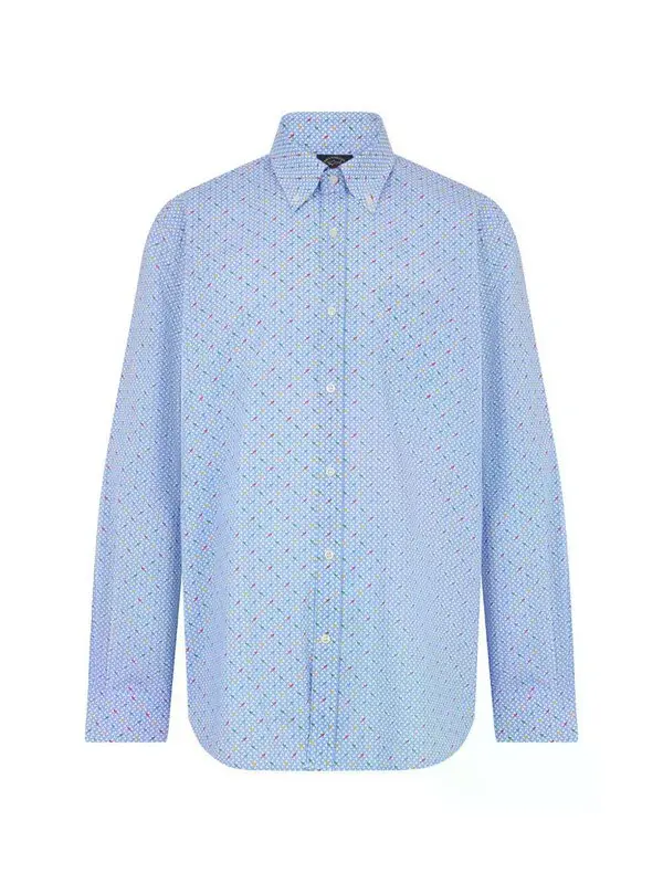 Paul & Shark Shark-print Button-down Shirt
