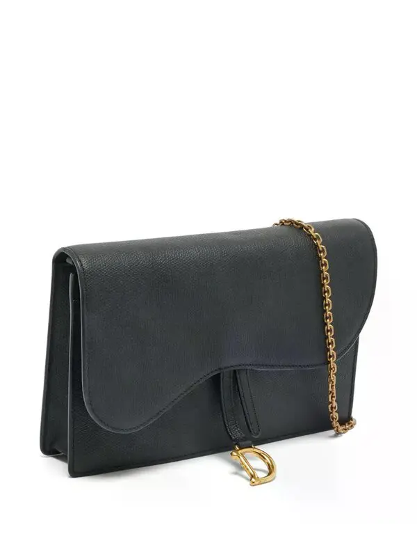 Dior Saddle Leather Wallet On Chain