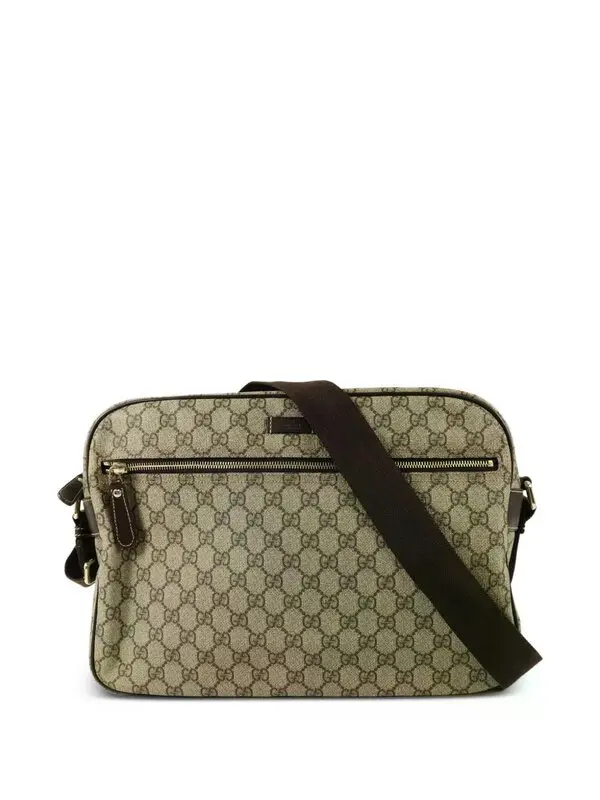 Gucci Gg Supreme Messenger Bag - Neutrals
