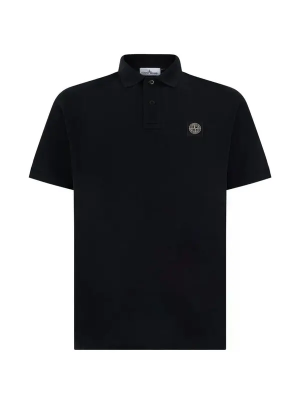 Stone Island Logo-patch Short-sleeve Polo Shirt