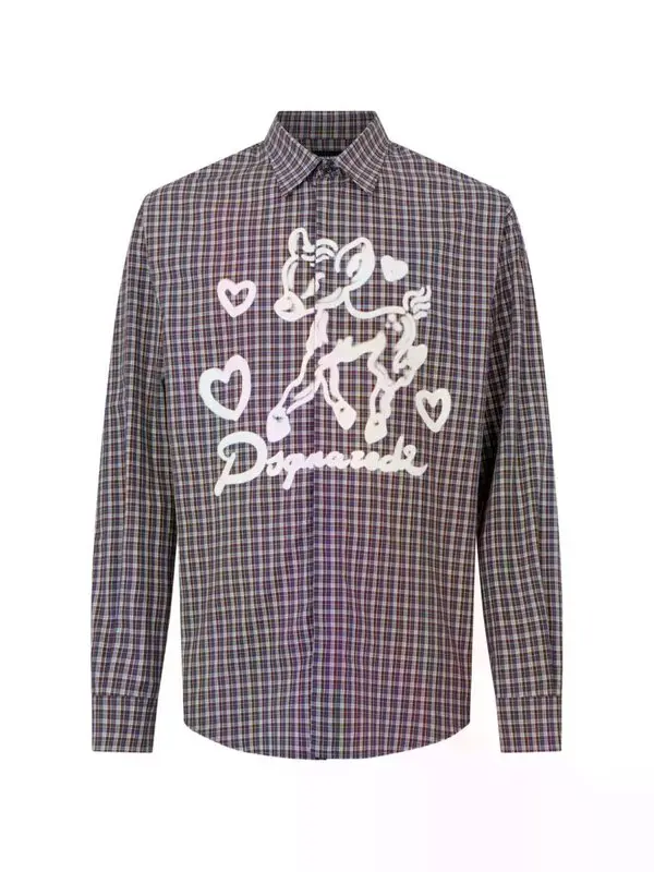 Dsquared2 Classic Check Dropped Shoulder Shirt