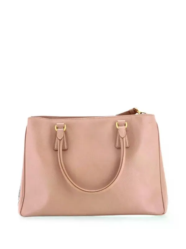 Prada Saffiano Leather Medium Tote Bag - Neutrals