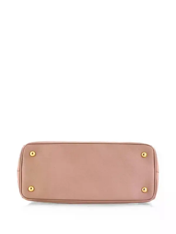 Prada Saffiano Leather Medium Tote Bag - Neutrals