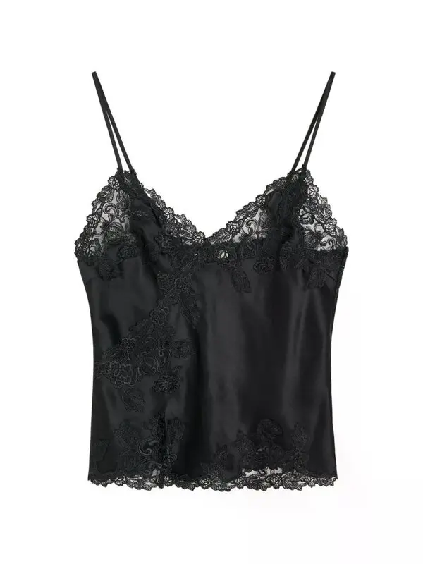 BY MALENE BIRGER Madeleine Lace-trimmed Top - Black
