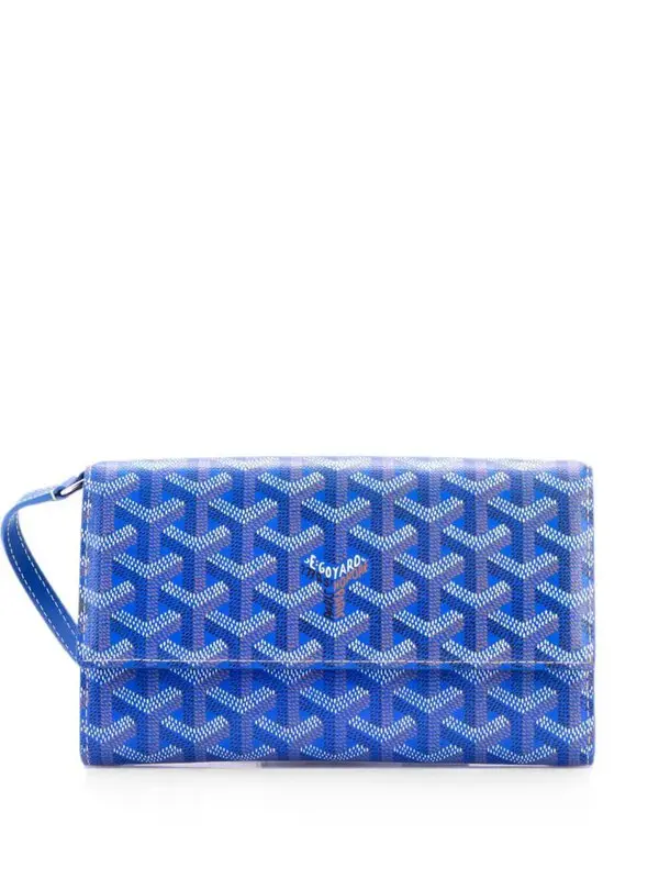 Goyard Varenne Continental Wallet With Strap - Blue