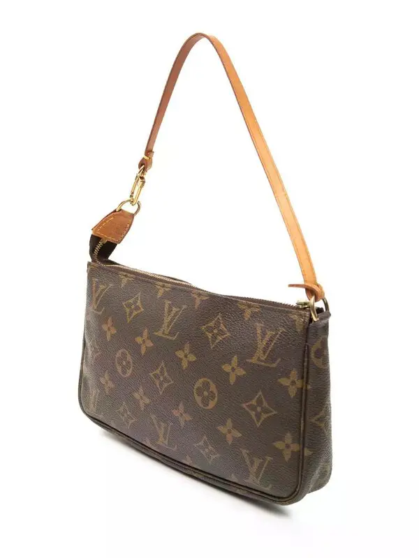 LOUIS VUITTON Monogram Pochette Accessories Shoulder Bag - Brown