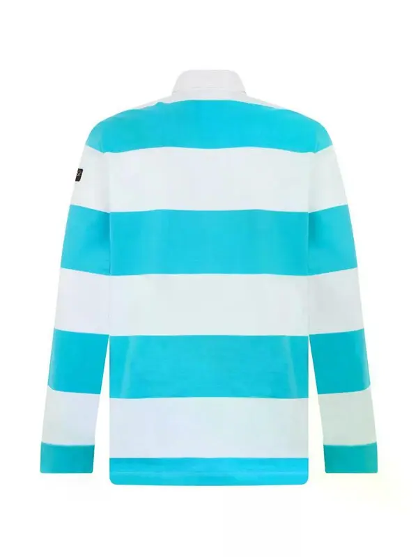 Paul & Shark Striped Long-sleeve Polo Shirt