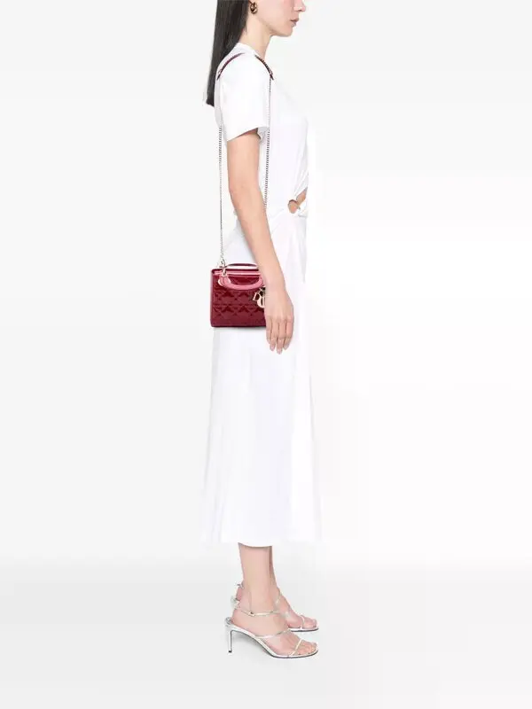 Dior Lady Mini Satchel - Red