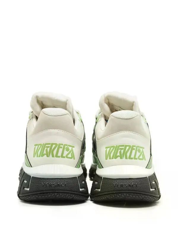 Versace Trigreca Floral Canvas Sneakers