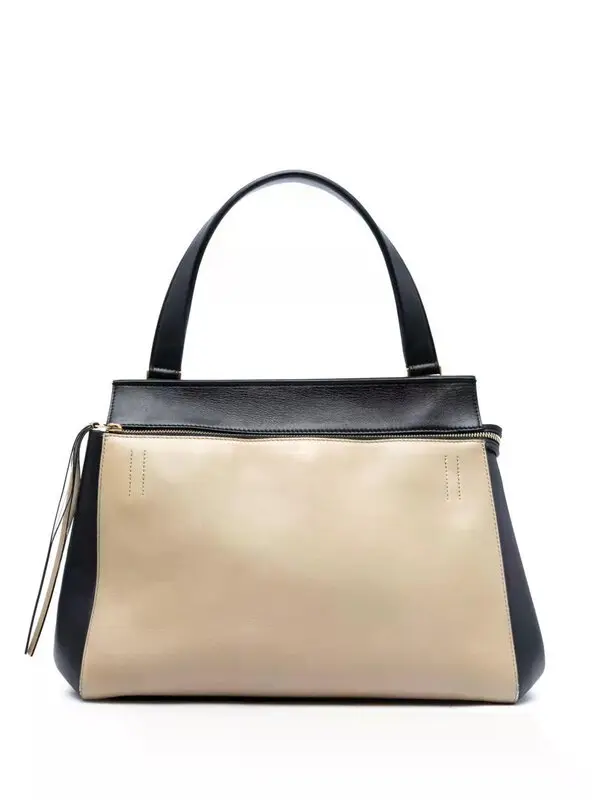 Celine Medium Bicolor Leather Edge Handbag