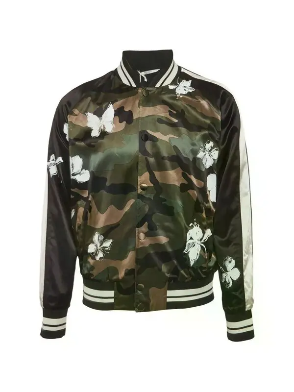 Valentino Garavani Mariposa Camouflage-print Bomber Jacket