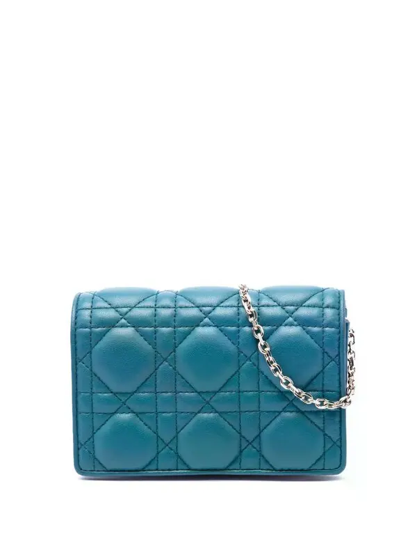 Dior Lambskin Cannage Waist Pouch On Chain