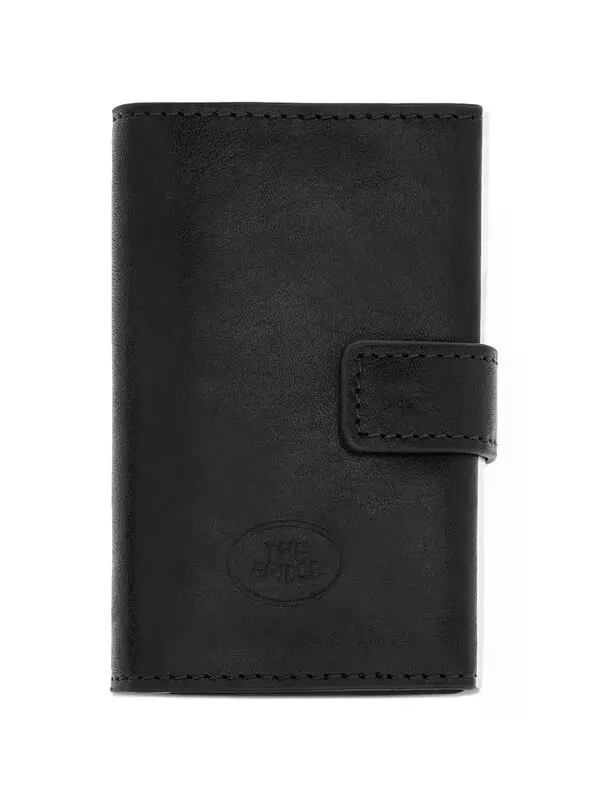 THE BRIDGE Leather Press-stud Cardholder - Black