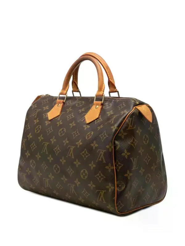 LOUIS VUITTON Monogram Speedy 30 Boston Bag - Brown