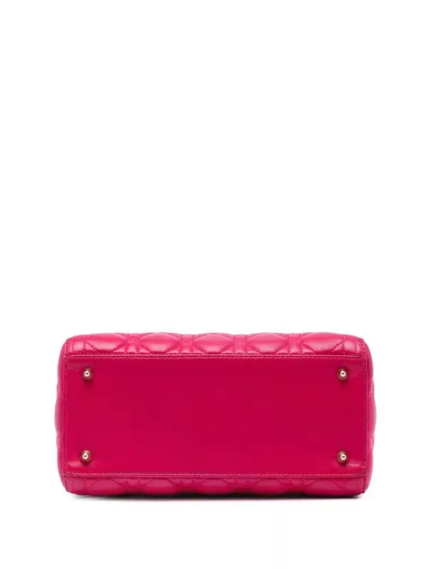 Dior Medium Lambskin Lady Satchel - Pink