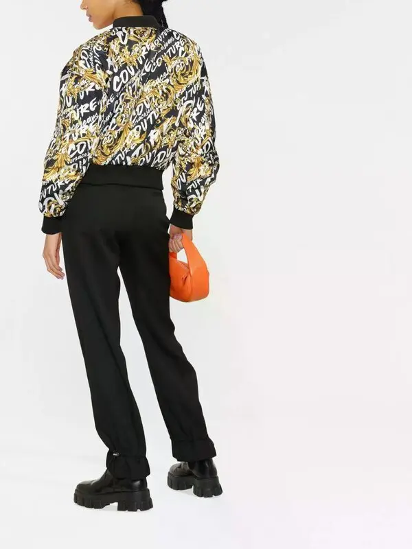 Versace Logo-print Reversible Bomber Jacket