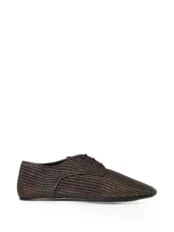 Emporio Armani Crochet Raffia Derby Shoes