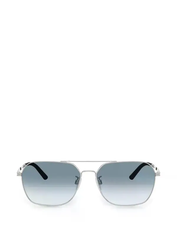 Oliver Spencer Tone Aviator Sunglasses - Silver