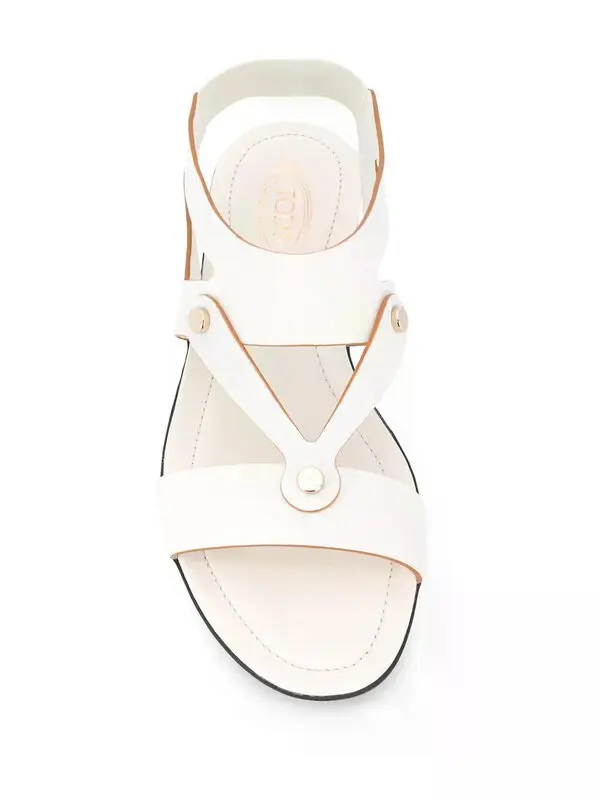 TOD'S Leather Flat Sandals