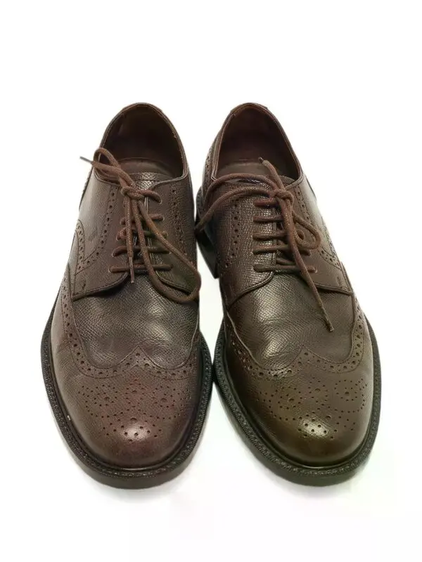 TOD'S Grained Leather Derby Shoes