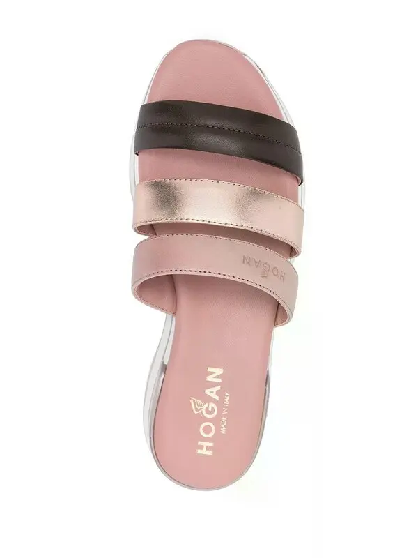 Hogan Triple Strap Sandals