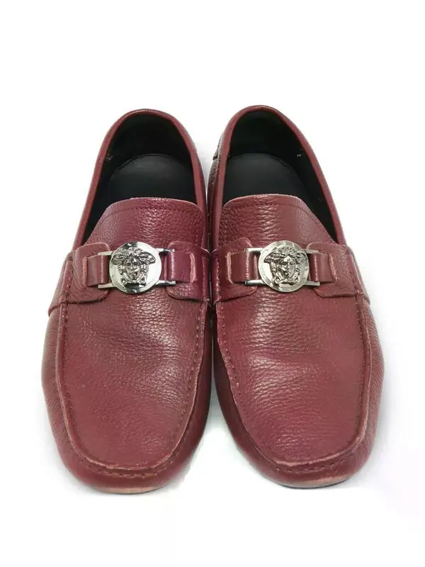 Versace Medusa Leather Loafers