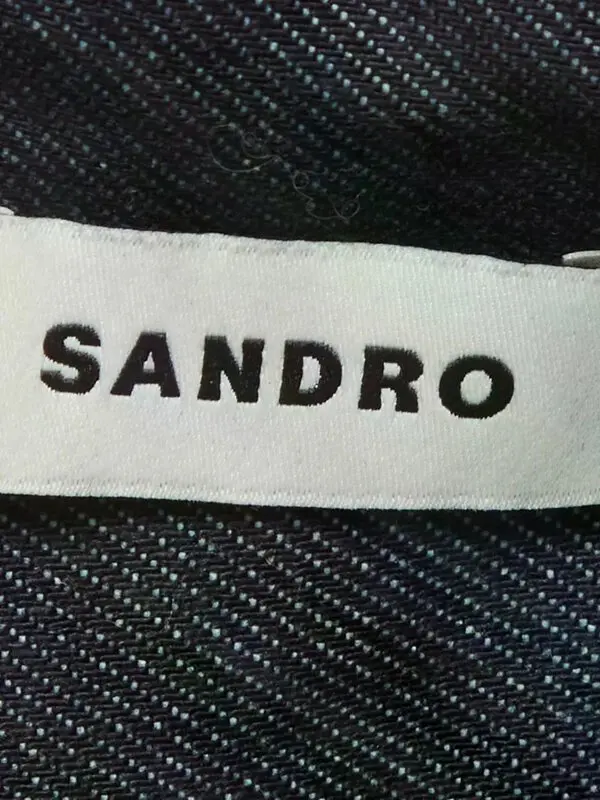 Sandro Cropped Mini Skirt Set With Contrast Stitching