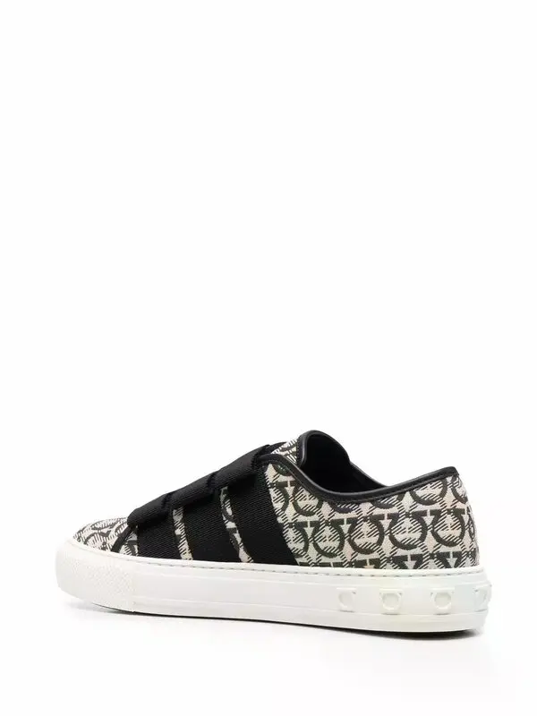 FERRAGAMO Gancini And Vara Bow Low-top Sneakers