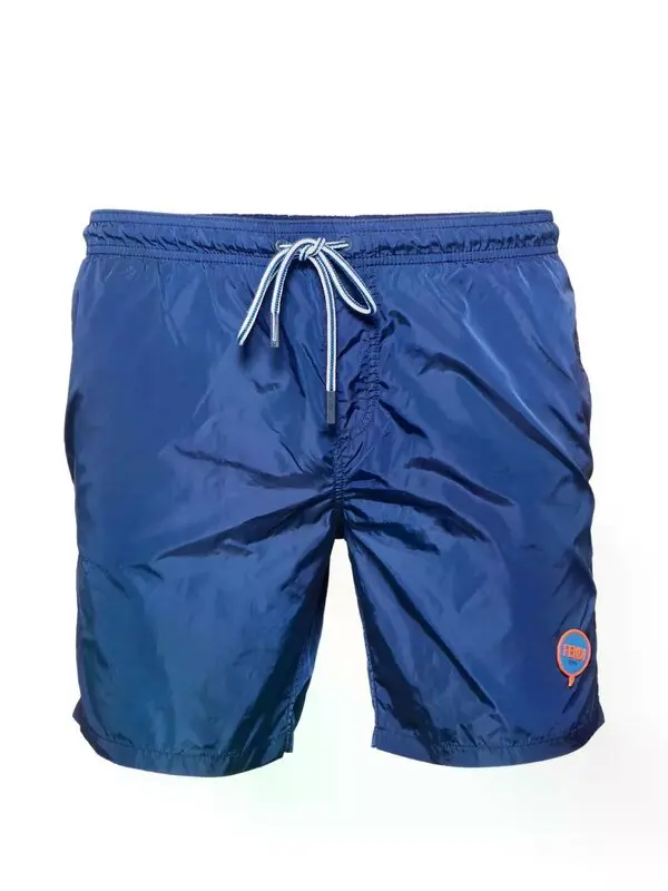 Fendi Logo Patch Swim Shorts