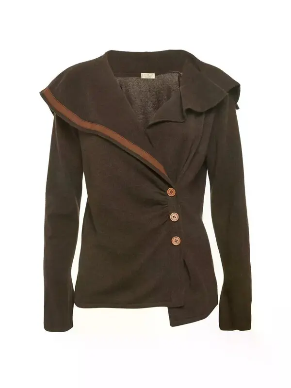 Brunello Cucinelli Asymmetrical Cashmere Cardigan