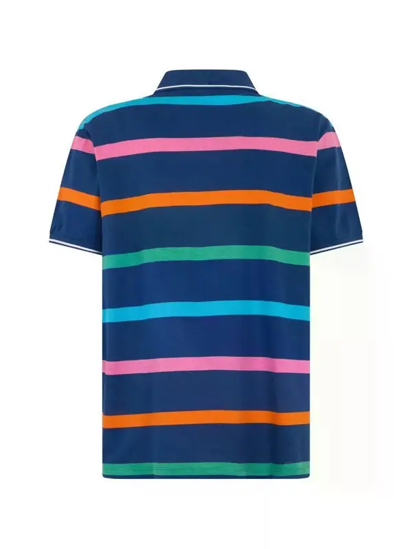 Paul & Shark Striped Short-sleeve Polo Shirt