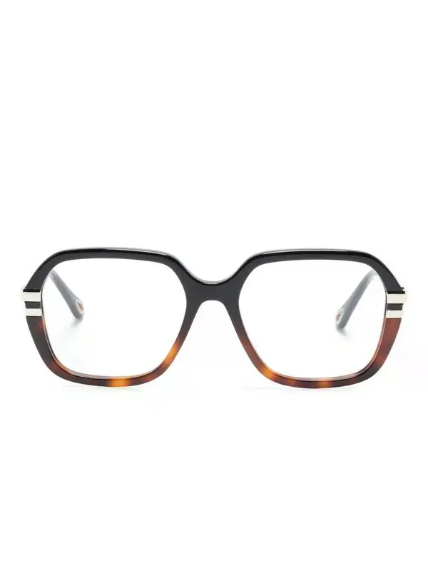 Chloé Tortoiseshell Square-frame Glasses - Brown