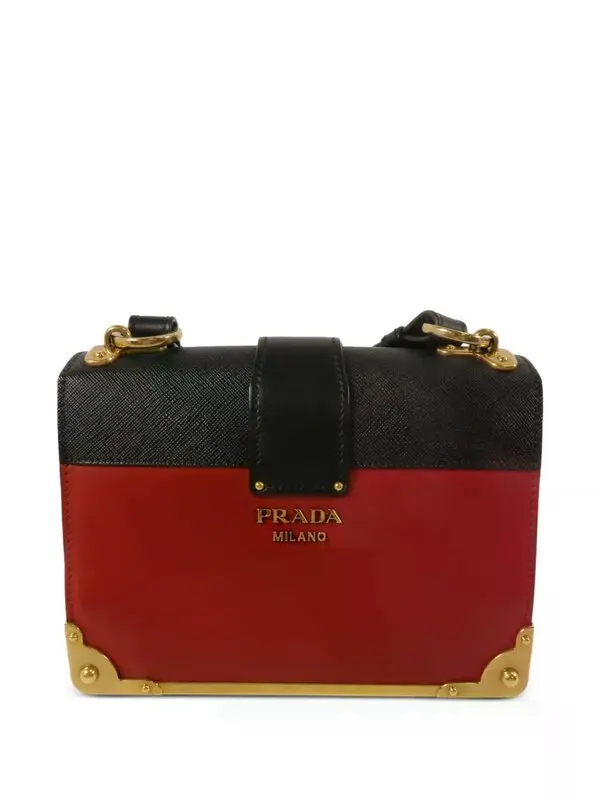 Prada Calf Leather Shoulder Bag - Red