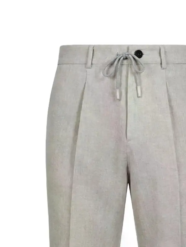 FRADI Pleated Drawstring Trousers