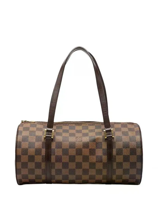 LOUIS VUITTON Damier Ebene Papillon 30 Handbag - Brown