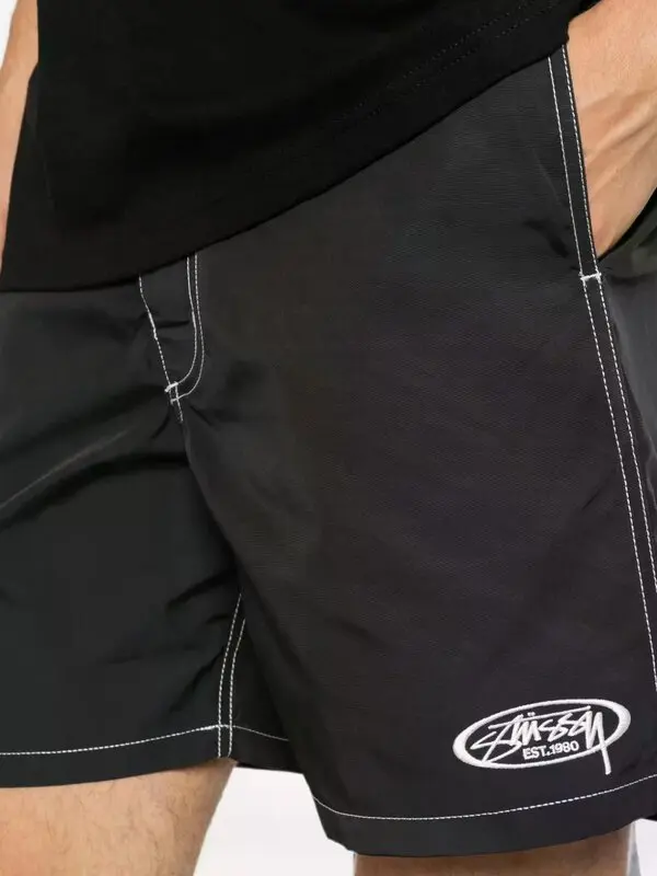 StÜssy Contrast Stitch Logo Patch Shorts