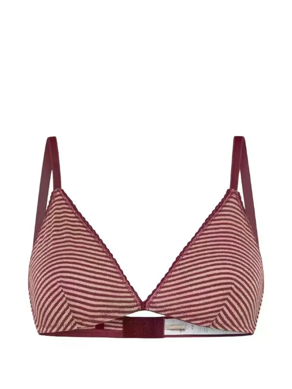 Momoni Amethist Striped Bra - Red