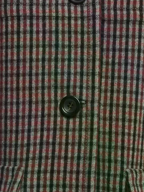 Miu Miu Check Single-breasted Coat