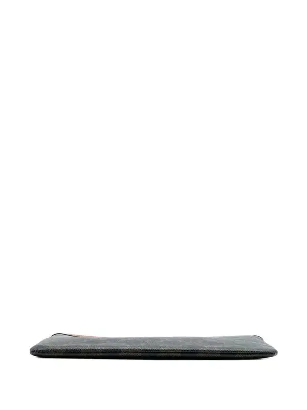 Celine Triomphe Coated Canvas Clutch Bag