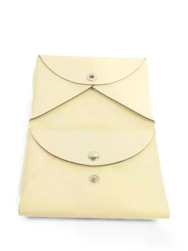 Hermès 2023 Calvi Duo Card Holder - Neutrals