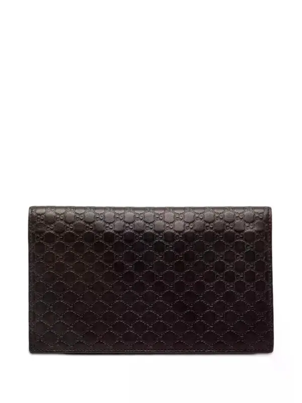 Gucci 2000-2015 Microguccissima Bifold Wallet Long Wallets - Brown